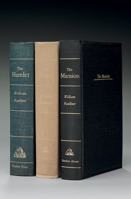 FAULKNER, William. [The Snopes Trilogy]. A COMPLETE SET OF THE LIMITED ...